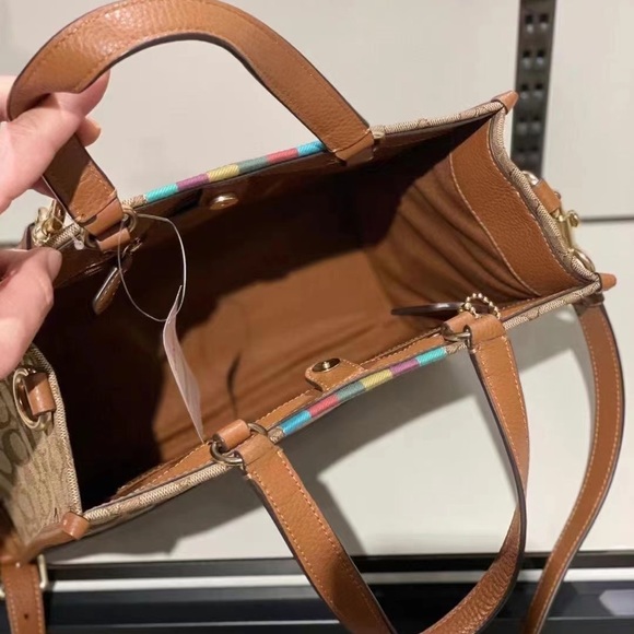 Coach | Bags | Coach Dempsey Carryall In Signature Jacquard With Stripe ...